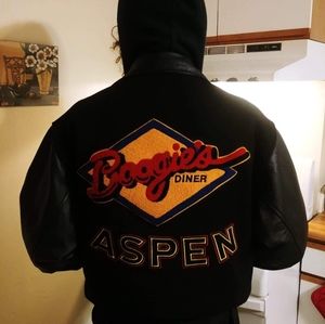 Boogie's Diner | Jackets & Coats | Rare Vintage Leather Boogies Diner ...